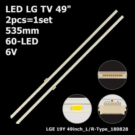 Подсветка LG 49SK8000PUA 49SK8100PLA 49UK7550PLA 49SM8000PSA 49SM8200PLA 49SM8600PUA 49UK7500PLC ...