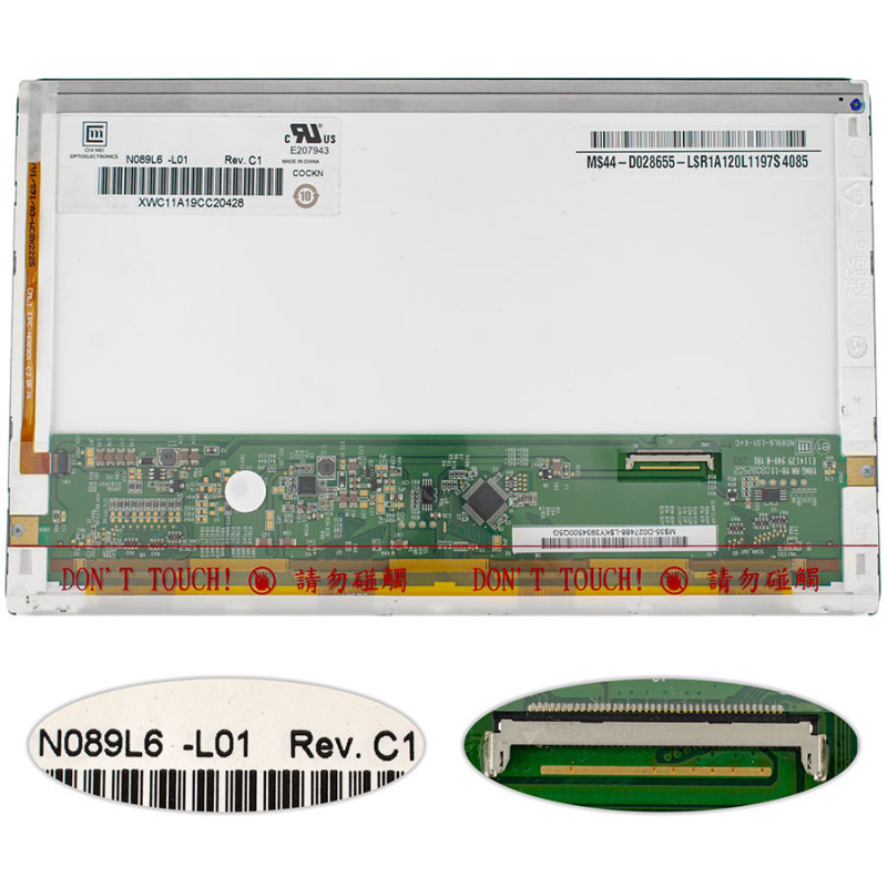 Матриця 08.9 N089L6-L01 1024*600 40pin LED NORMAL